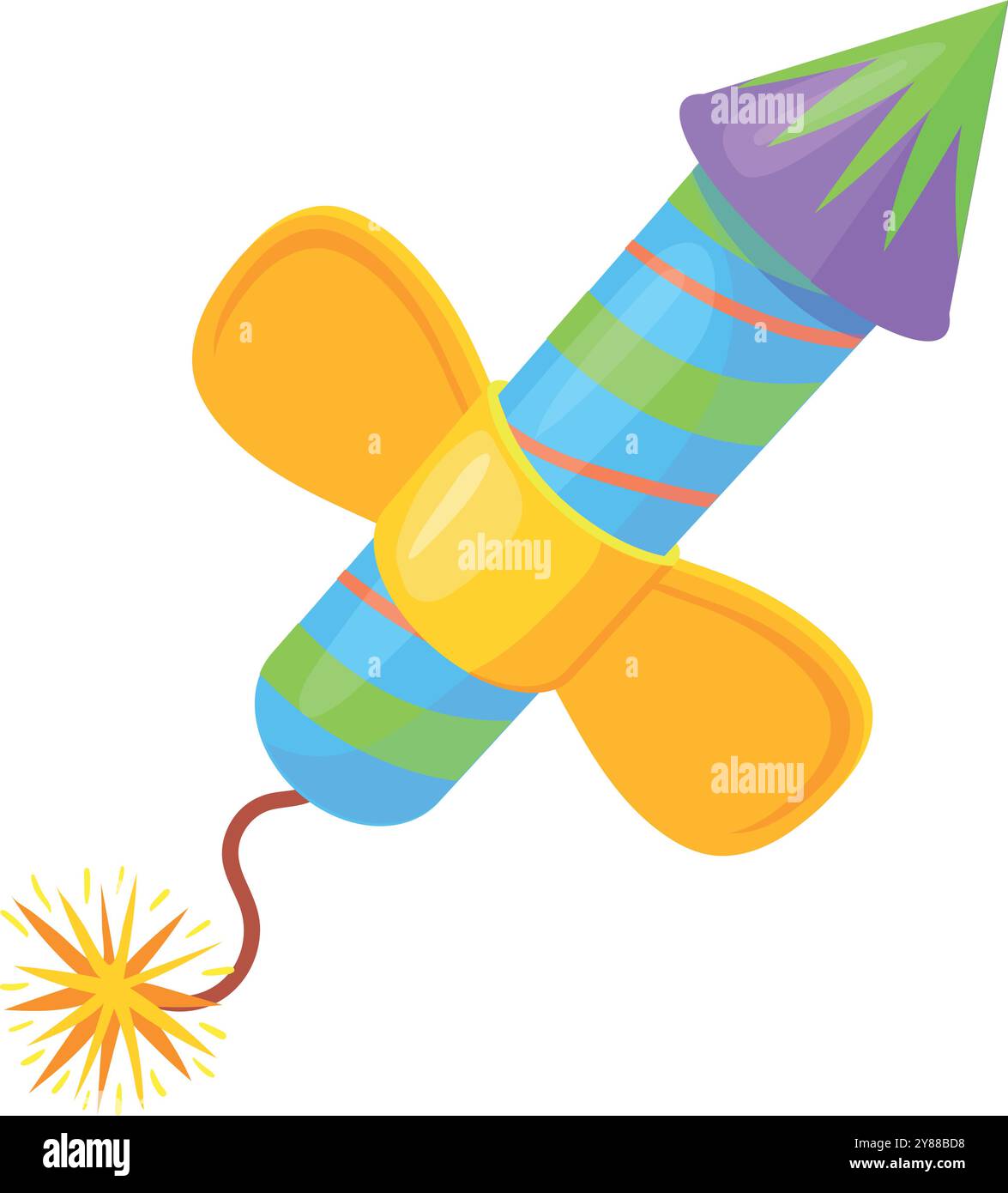 Helicopter firework. Sparkling holiday cracker cartoon icon isolated on ...