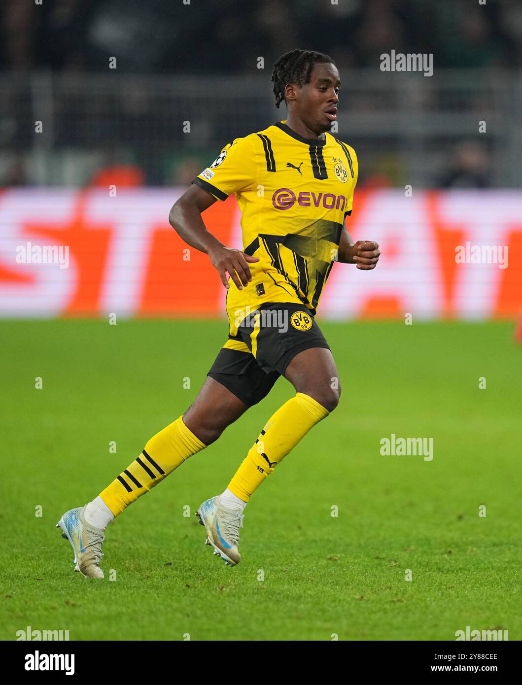 Dortmund, Germany. 1 October, 2024. Jamie Gittens during the Champions ...