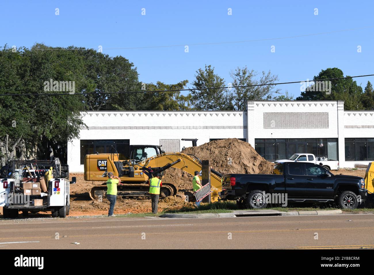 A construction crew hard at work Stock Photo - Alamy
