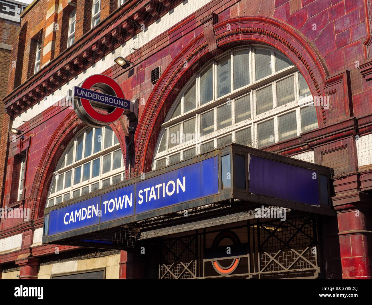 Camden Town underground station sign, London, UK Stock Photo - Alamy