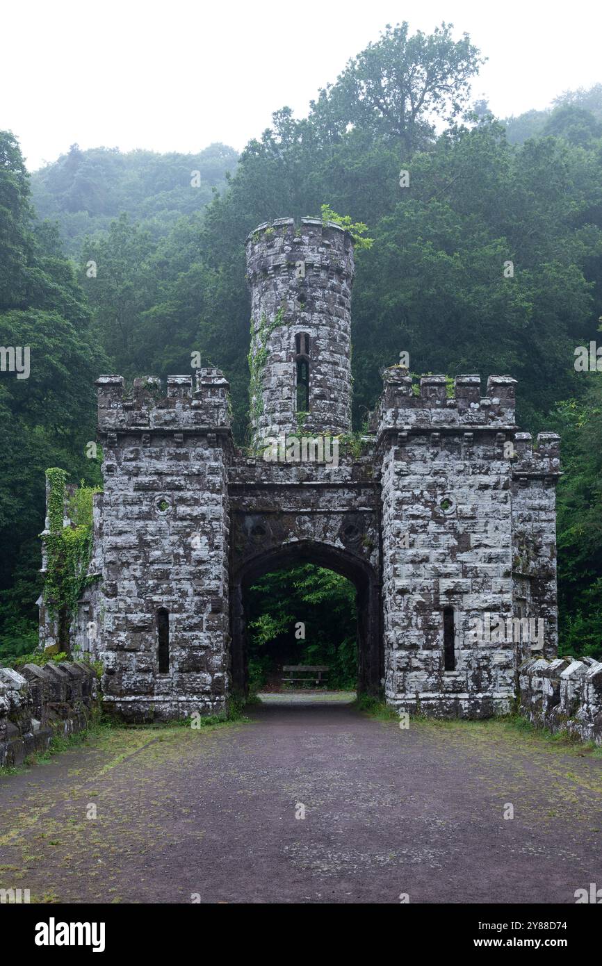 This image of Ballysaggartmore Towers captures the essence of a ...