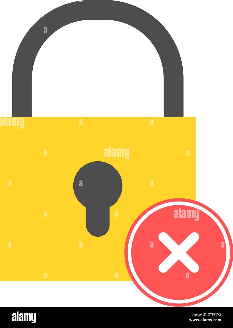 Padlock icon vector logo Stock Vector Images - Alamy
