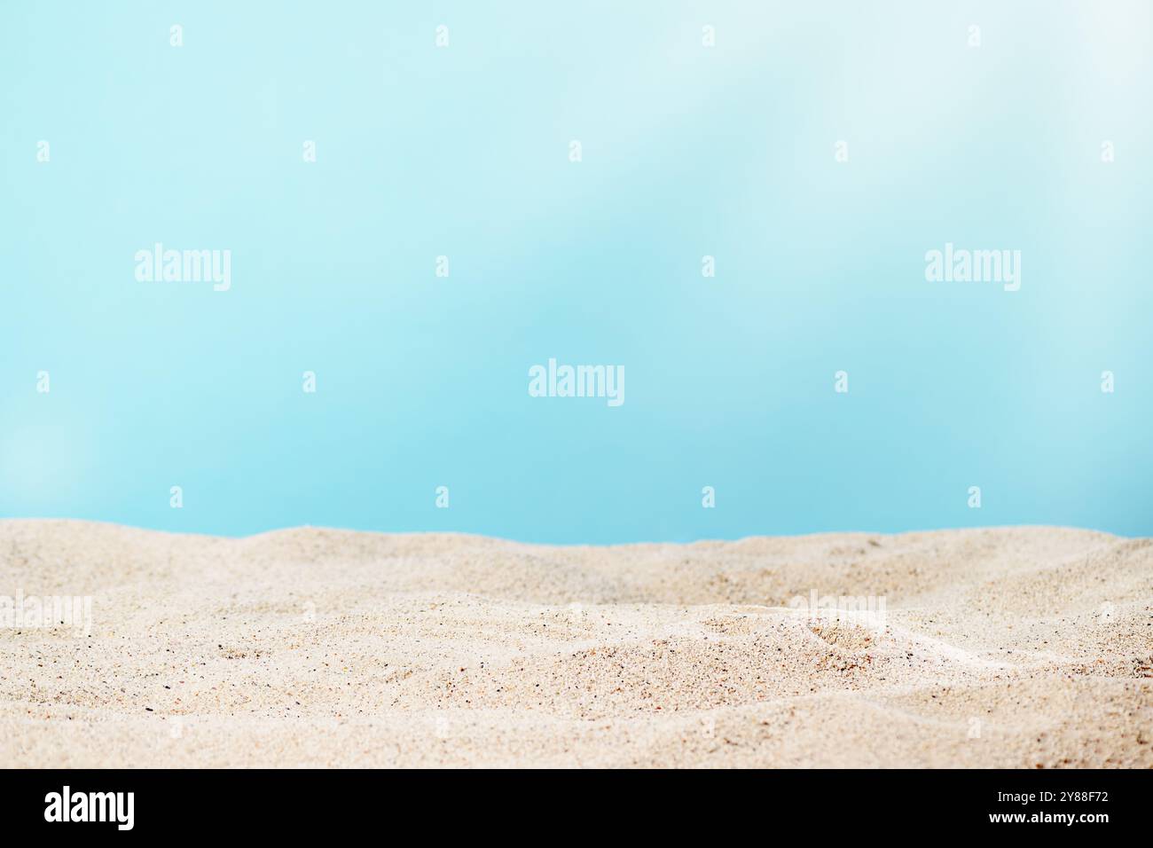 Sand over blue background with copy space. Summer sand beach background ...