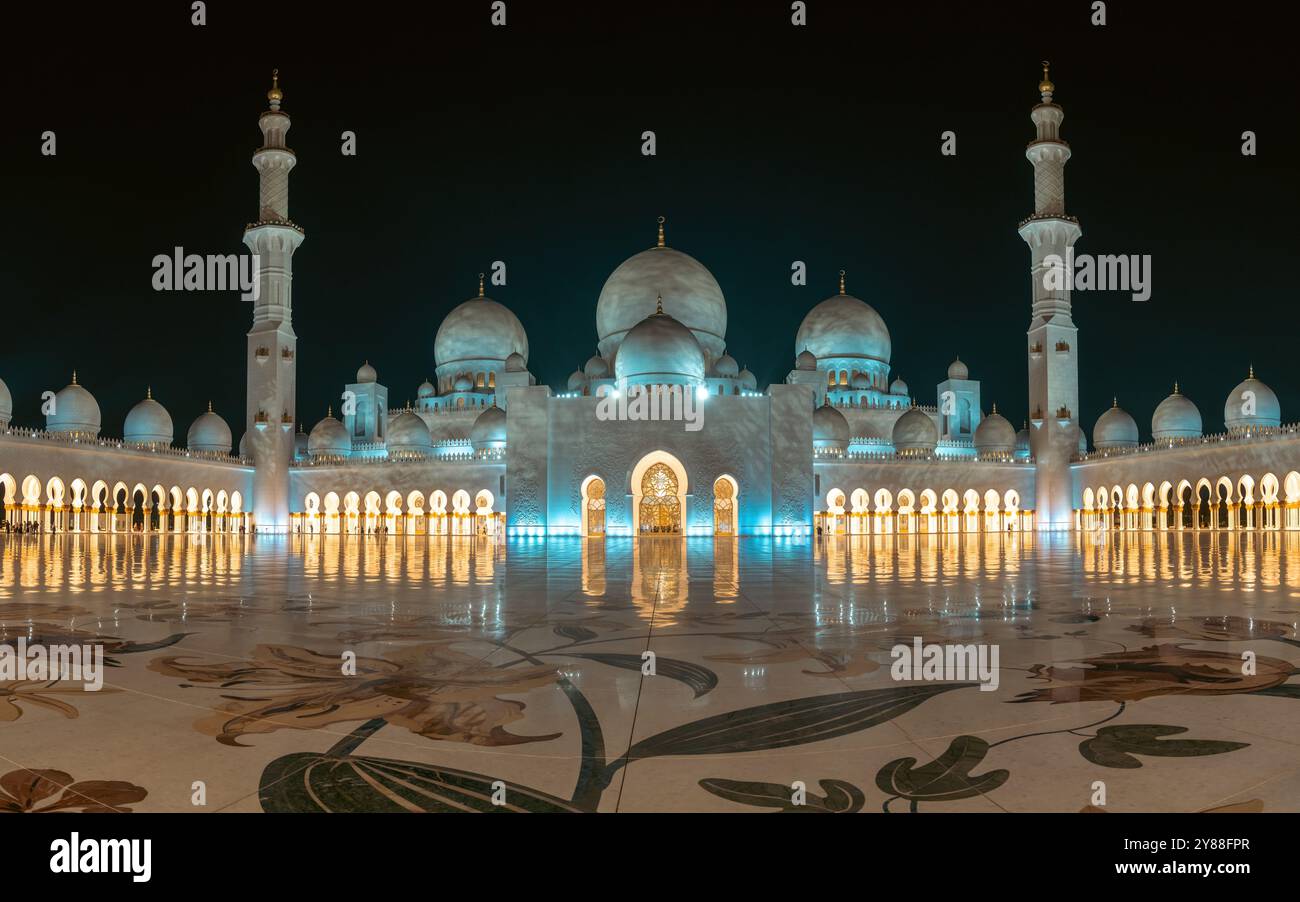 Abu Dhabi, United Arab Emirates - 18 Feb 2022: The stunning exterior of ...