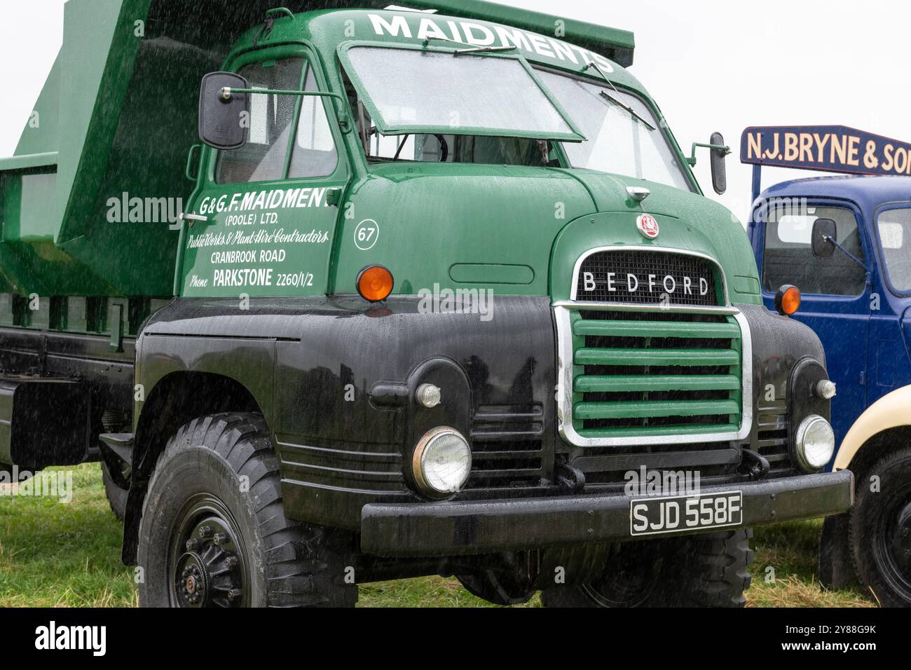 Low Ham.Somerset.United Kingdom.July 20th 2024.A Bedford RL tipper from ...