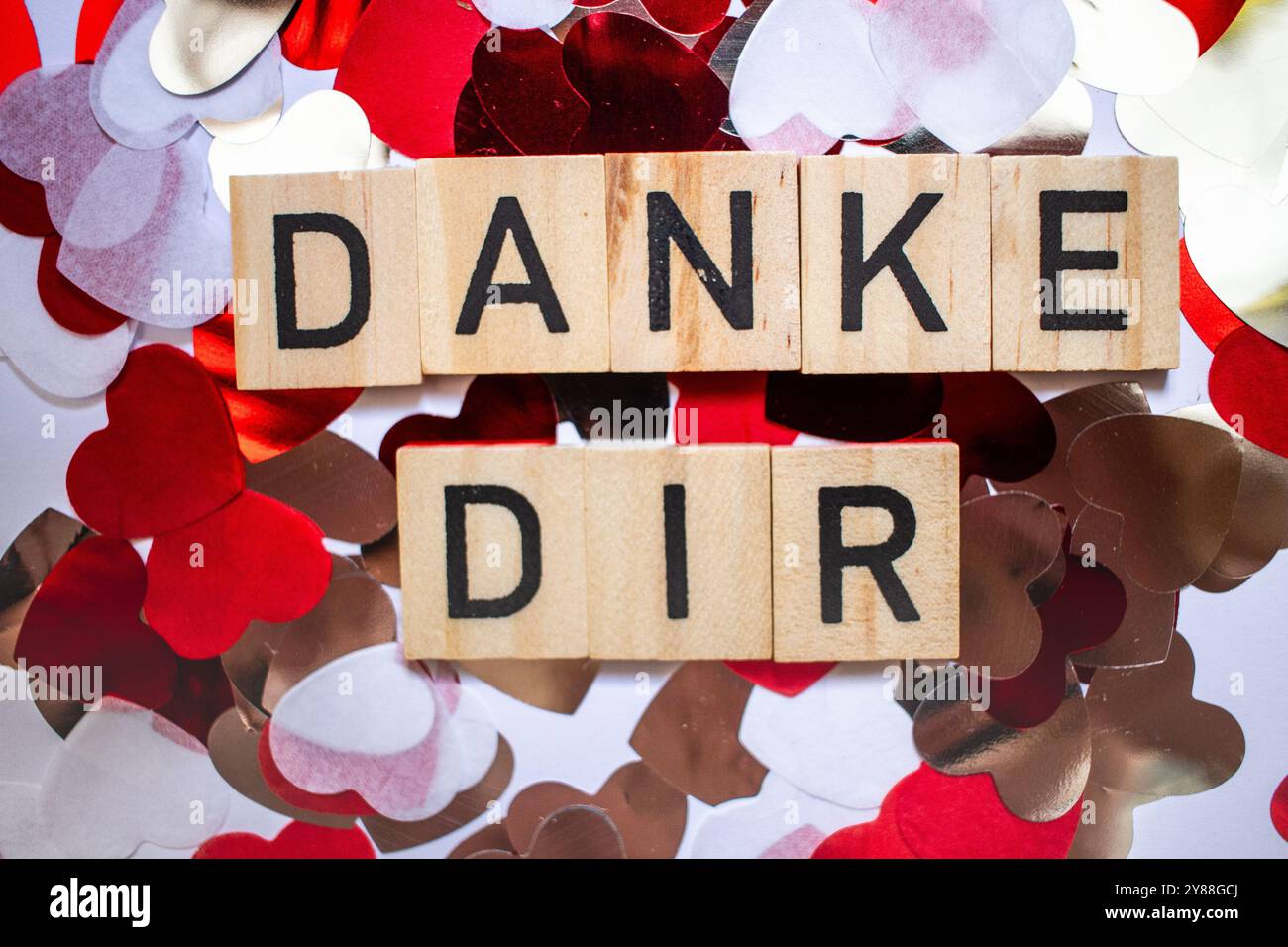 Thank You lettering in german language DANKE DIR. Thank You Card ...