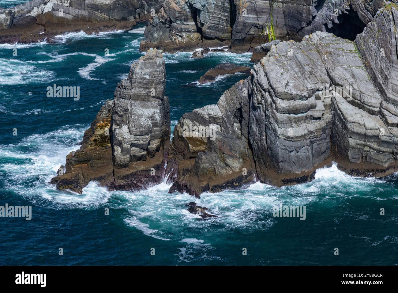 Unique Coastal Rock Formations at Mizen Head Stock Photo - Alamy
