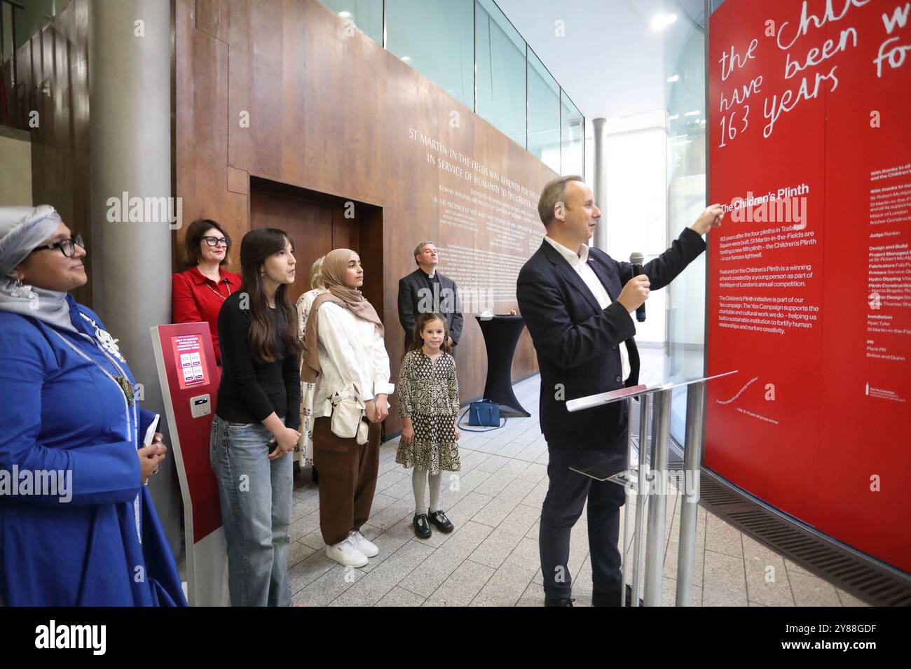 London, UK, 3rd October 2024. St Martin-in-the-Fields unveiled the ...