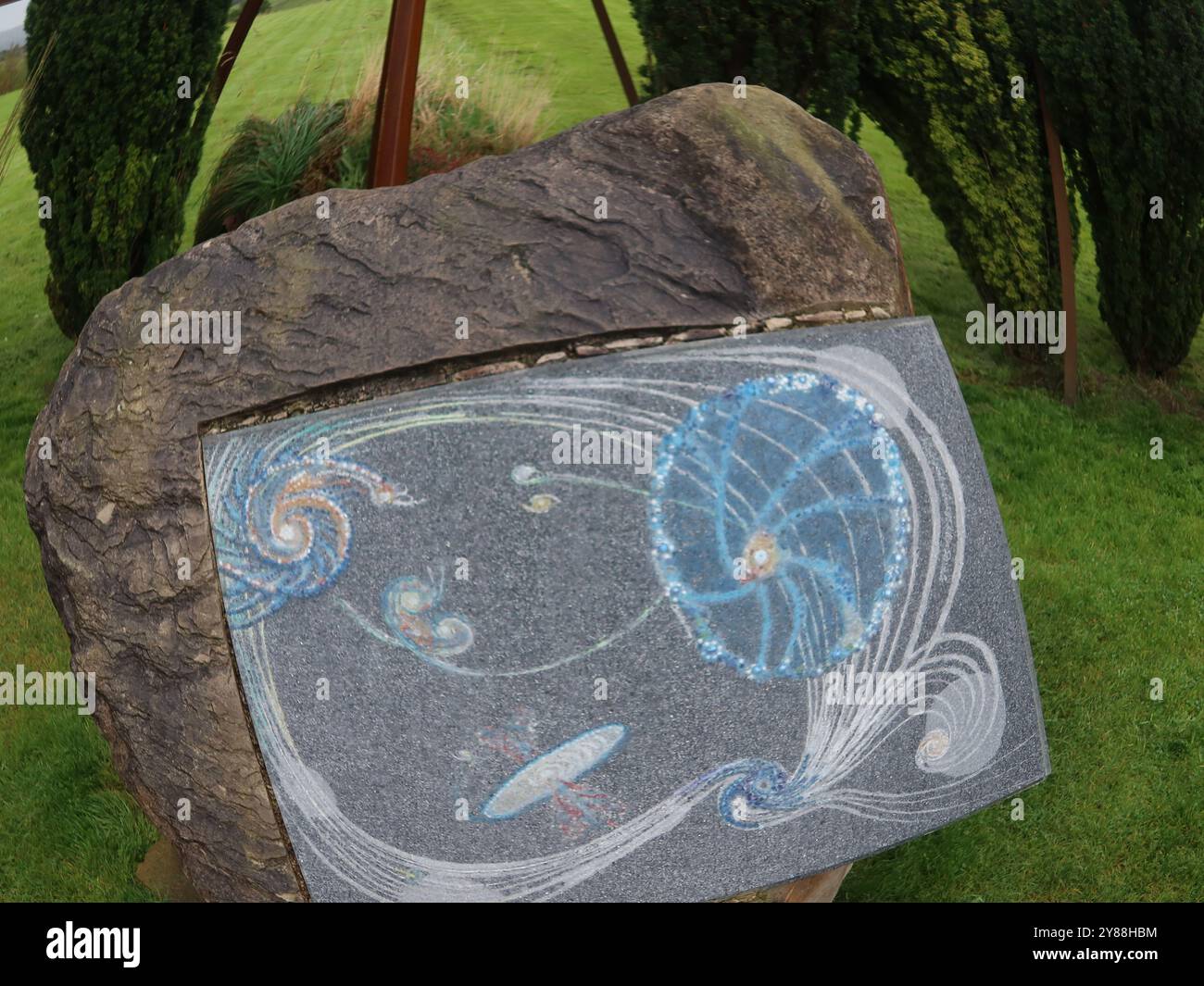 Explanatory diagram incorporated in the Cosmic Collisions art ...