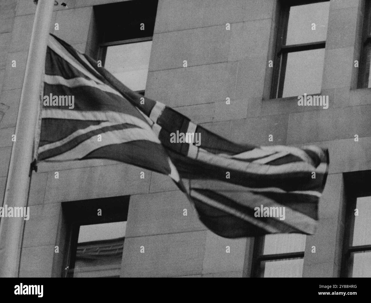 British Flags - Flags. September 22, 1953 Stock Photo - Alamy