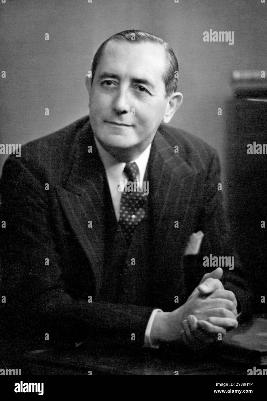 Lord Baillieu. August 21, 1950. (Photo by Thomas Fall Stock Photo - Alamy