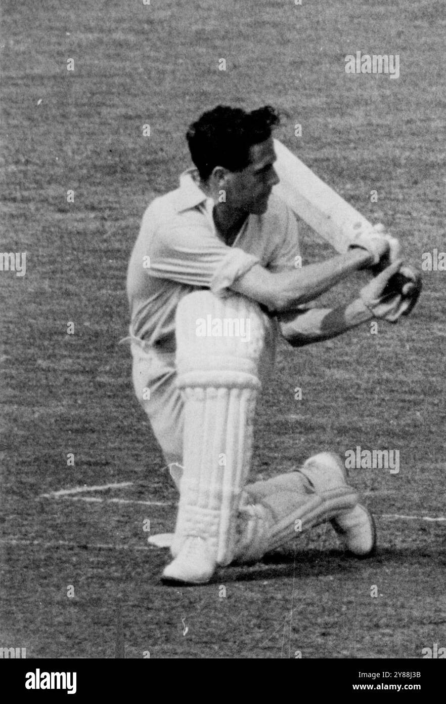 Trevor Bailey, England and Essex Cricketer. August 1950. (Photo by ...