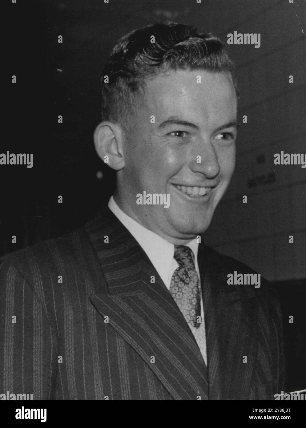 Alan Down, Milverton St., Burwood, Melbourne. June 29, 1950 Stock Photo ...