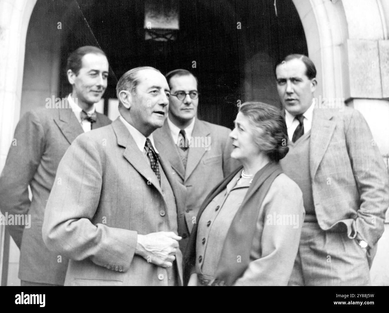 Lord Baillieu and His Family -- Our photograph shows Lord and Lady ...