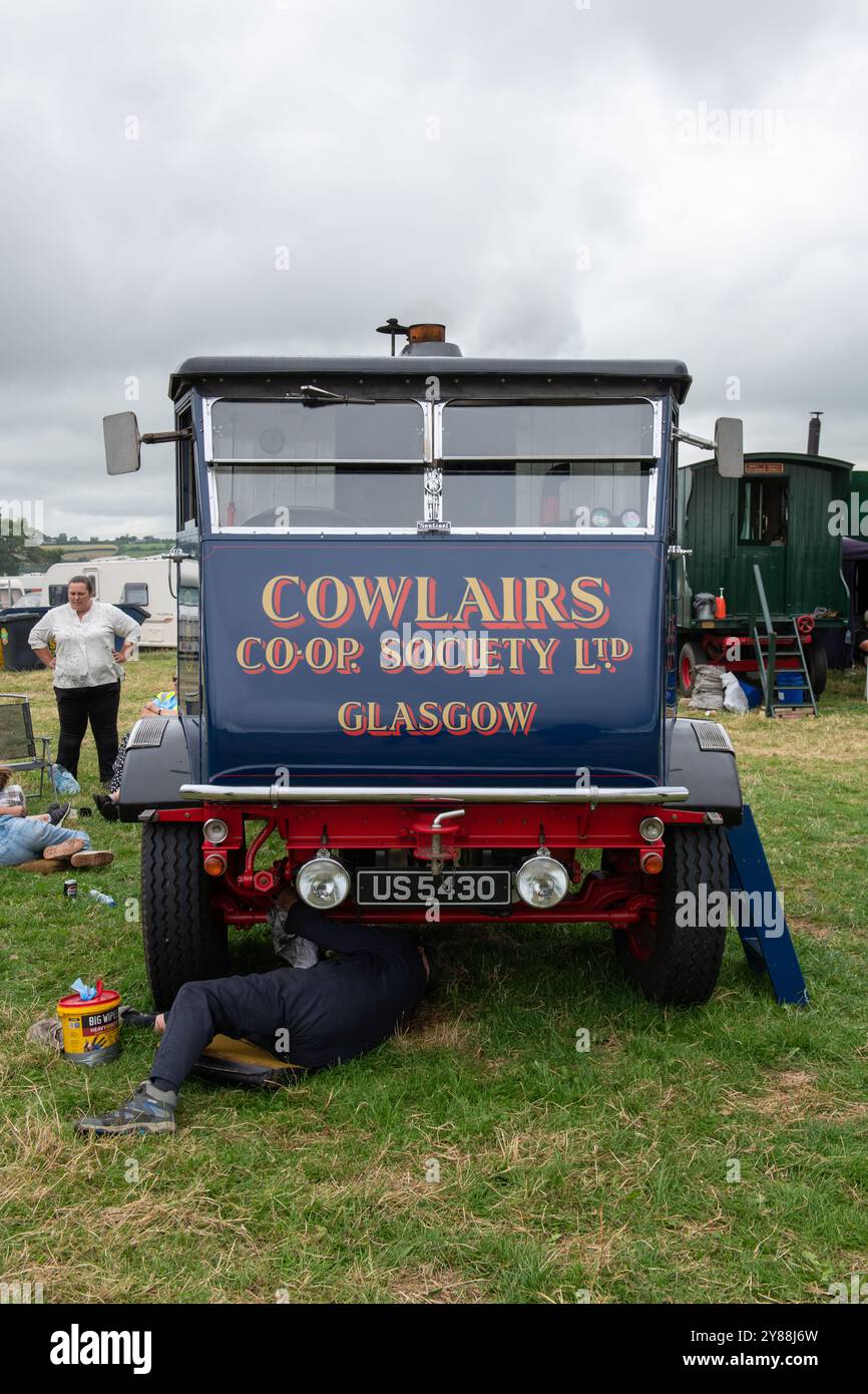Low Ham.Somerset.United Kingdom.July 20th 2024.A restored Sentinel S4 ...