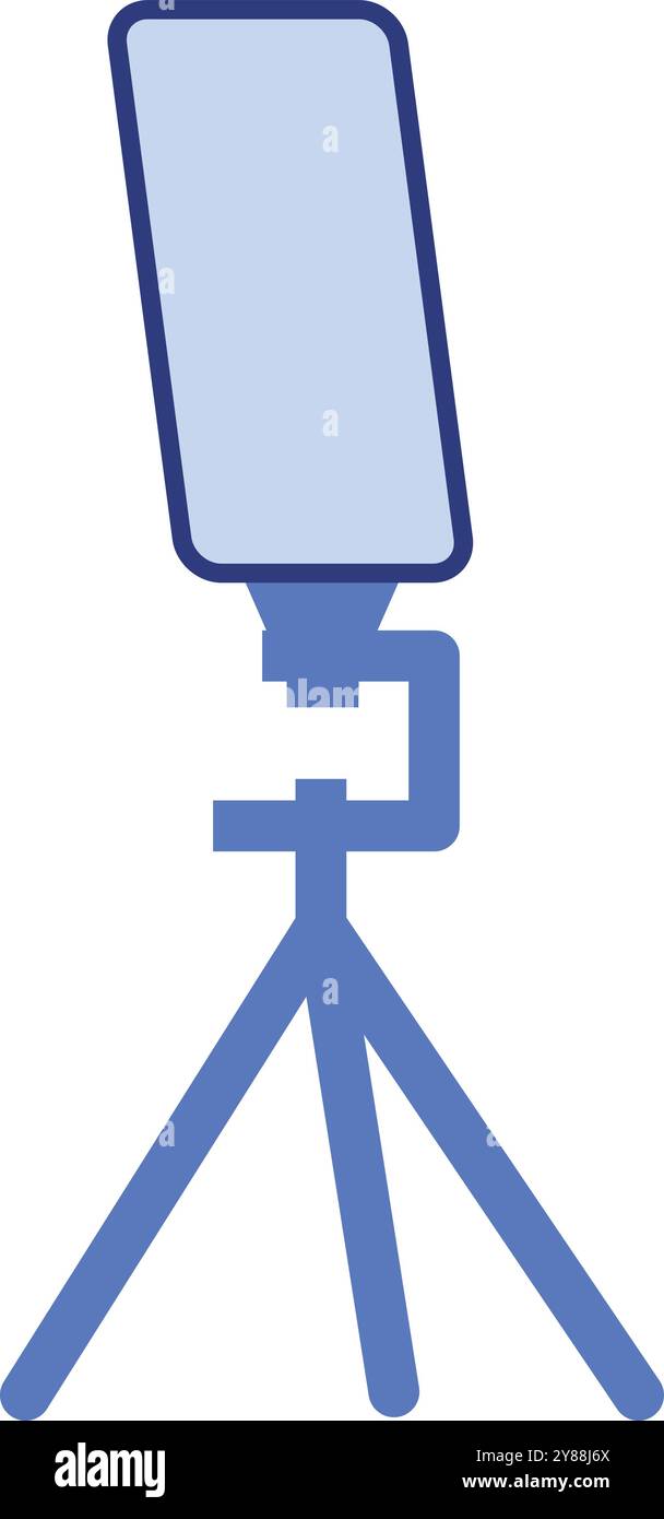 Smartphone on tripod color icon. Digital mobile photography isolated on ...