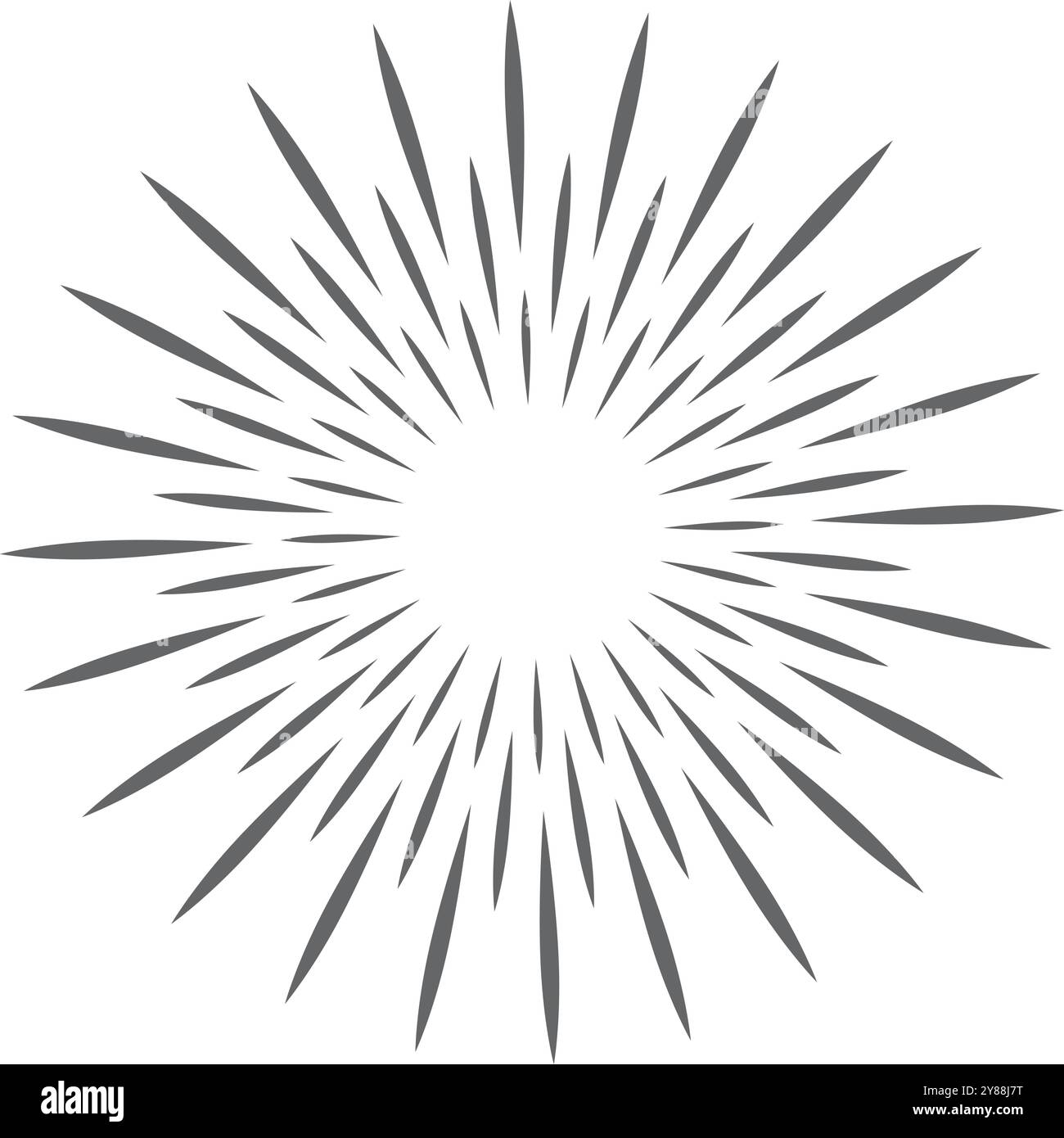 Holiday firework black icon. Explosion sparkle symbol isolated on white ...