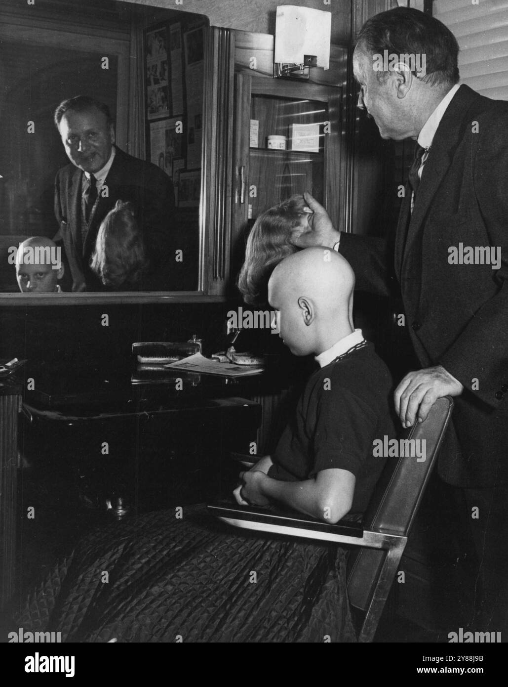 A young girl, faced with the tragedy of baldness as the result of ...