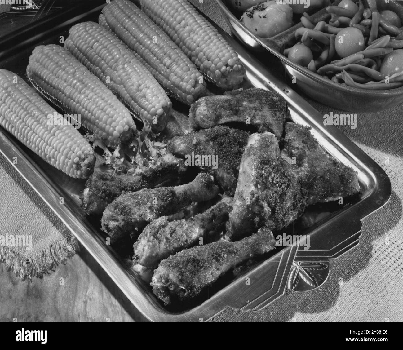 Crisp Baked Chicken is an attractive method of presenting poultry on a ...