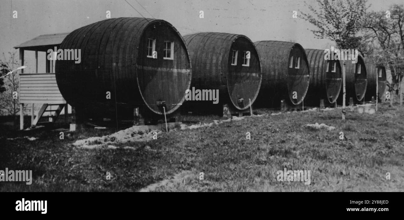 Discarded Wine Casks Transformed Into Cottage At Ohio Camp -- A view ...