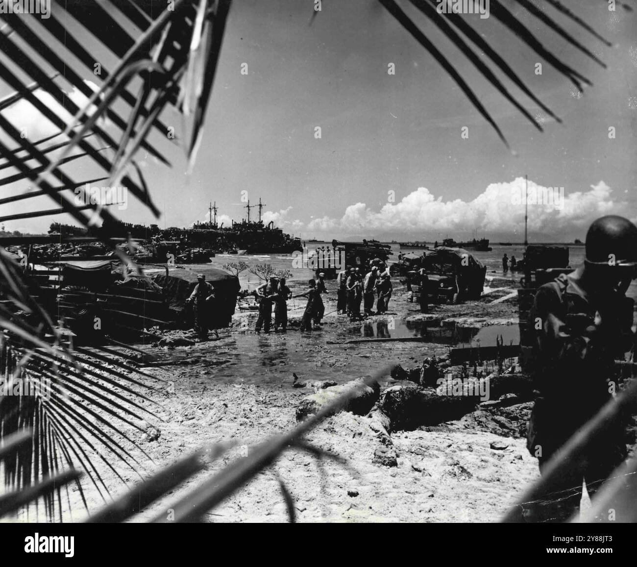 D,Day in the Southwest Pacific dawned with the invasion of Morotal ...