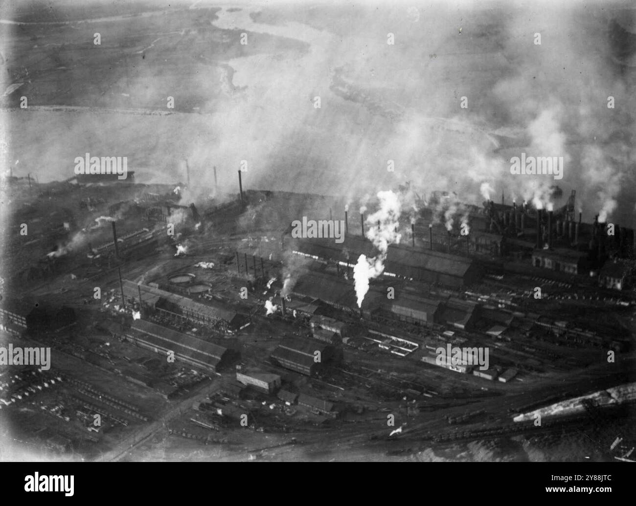 B.H.P Steel Works - Newcastle - N.S.W. July 06, 1942 Stock Photo - Alamy