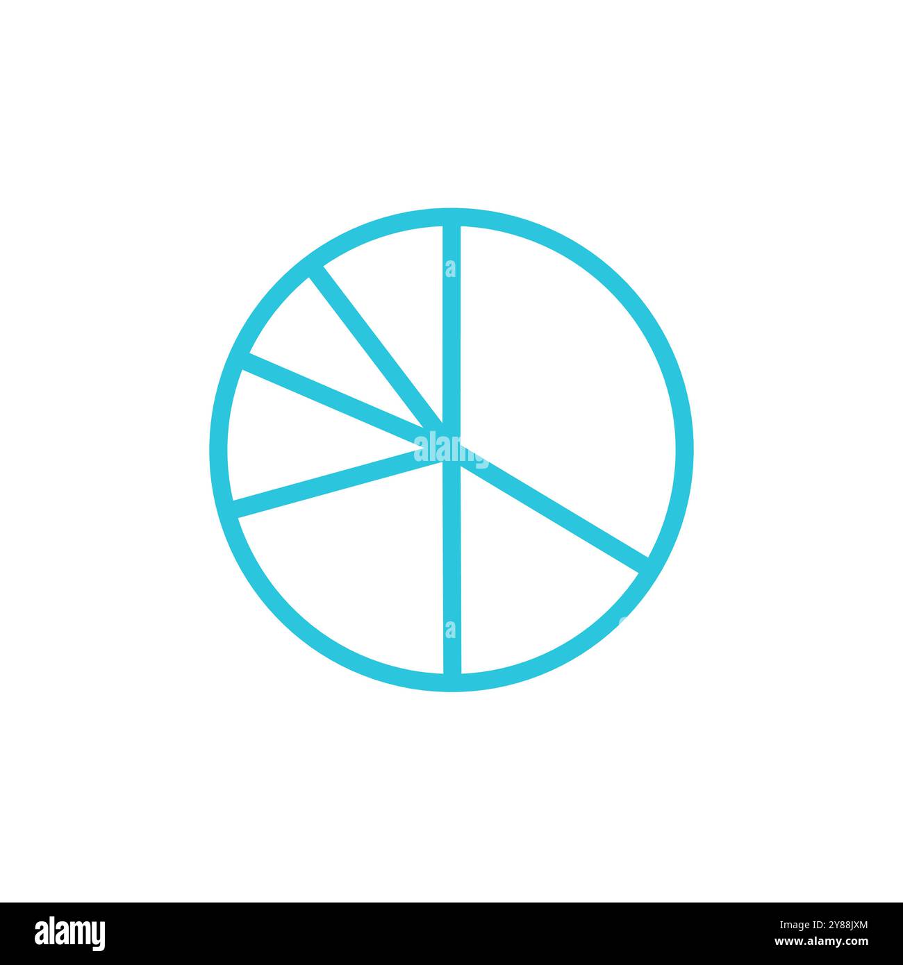 Capital chart icon. Isolated on white background. From blue icon set ...
