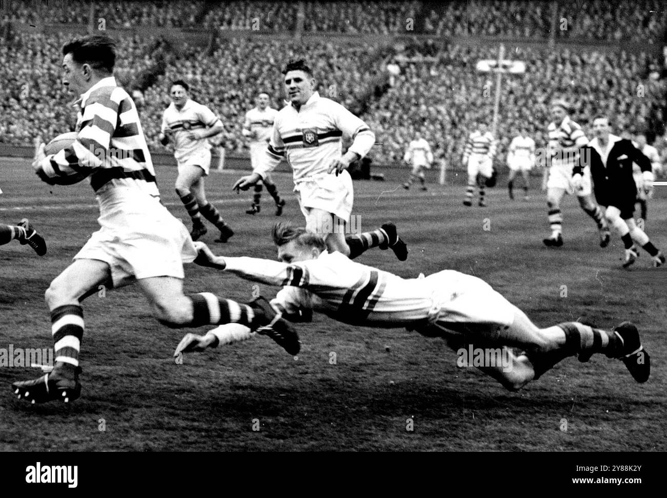 Rugby League Final At Wembley -- Caught by the pants! J. Challinor ...