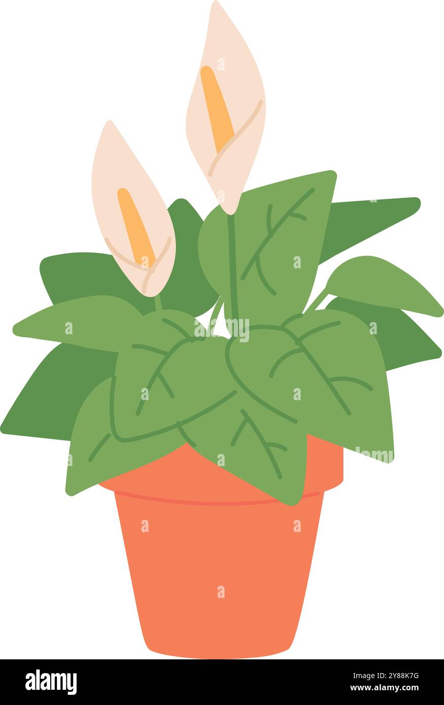 Lily pot Stock Vector Images - Alamy