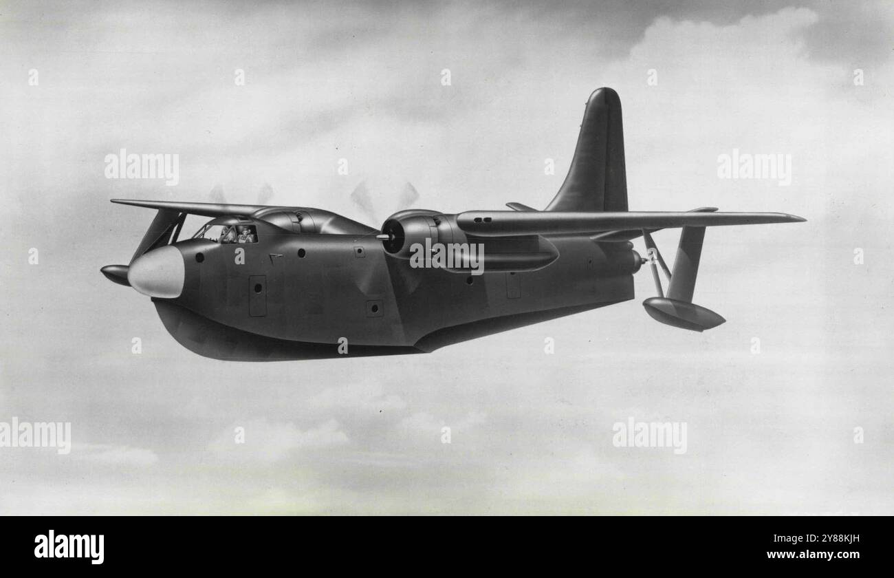 The first post-war, twin-engine flying boat to be developed by the U.S ...