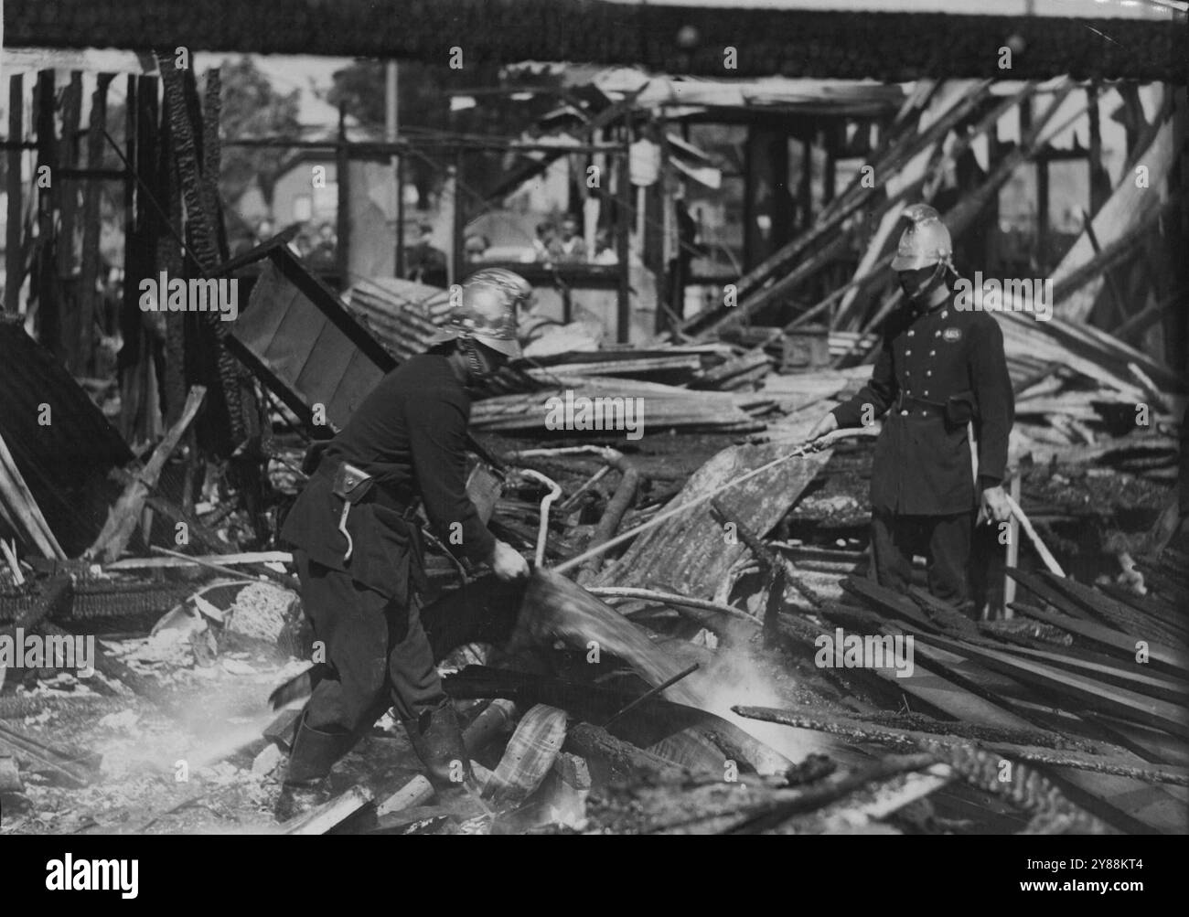 Fire during Sydney's Hurricane. December 12, 1938 Stock Photo - Alamy