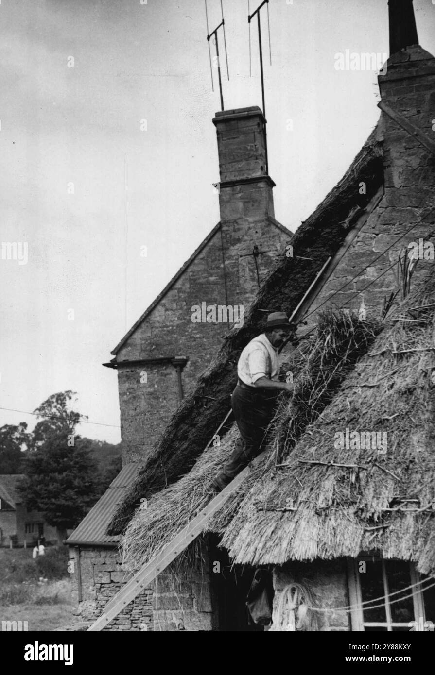 A Dying Craft -- Mr. H. J. Preston of Burford (Oxon), seen at work ...