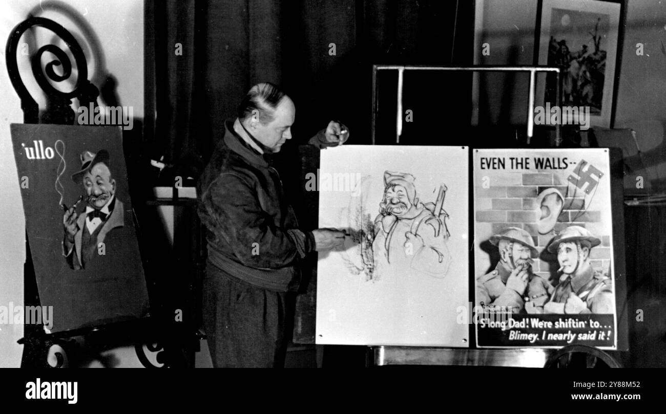 Captain Bruce Bairnsfather - Newspaper Artist - Creates Old Bill. June ...