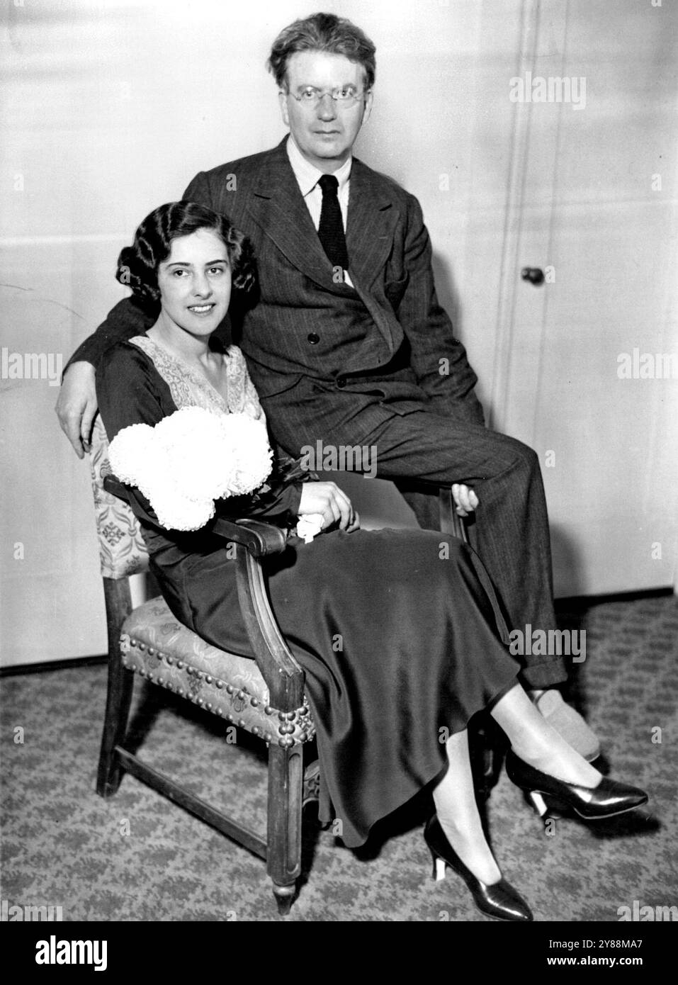 Television Wizard and Bride Flout Friday 13th Scare - John Logie Baird, Father of Television ...