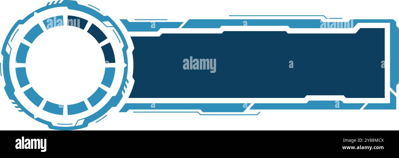 Game interface panel cyberpunk. Futuristic hud display isolated on ...