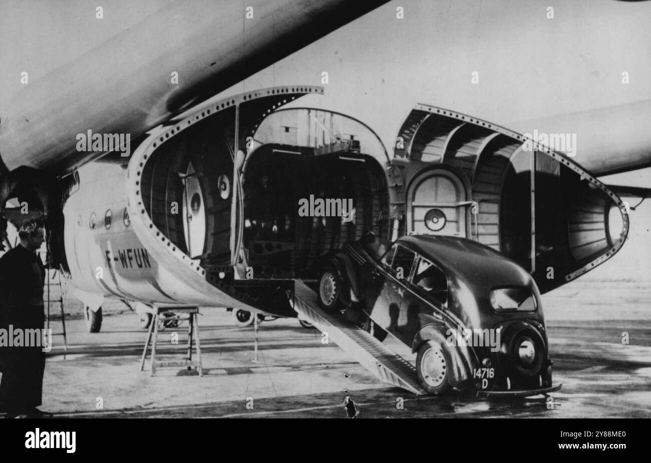 New French Cargo Ship of The Air -- The new French aircraft Nord 2.501 ...