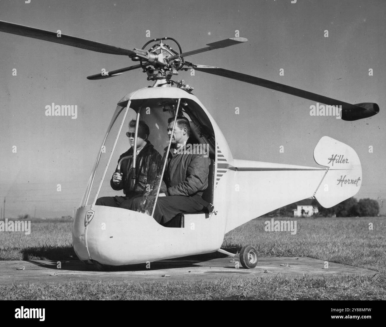 Hiller Helicopters two-place, twin-engined, ram jet "Hiller-Hornet ...