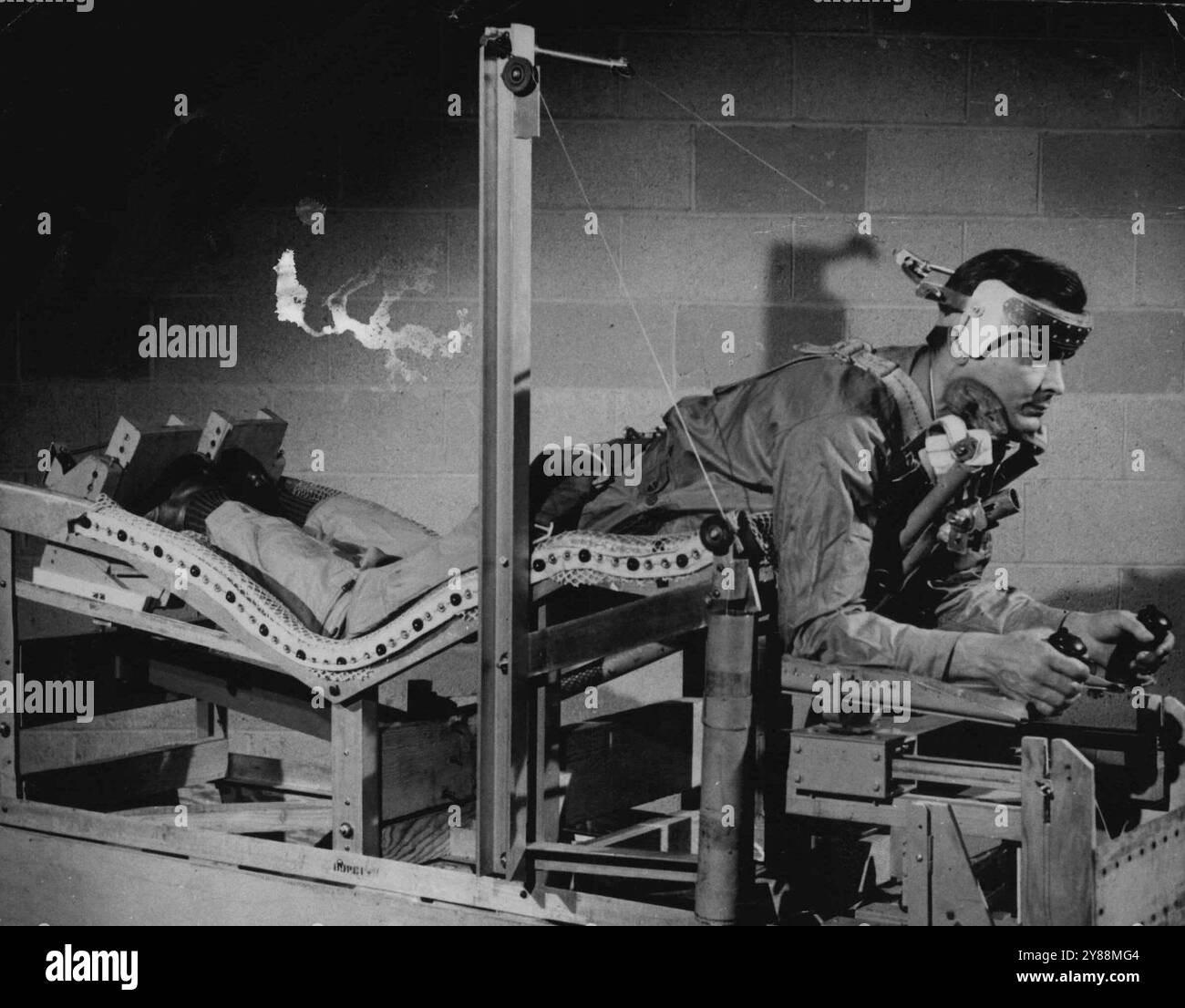 This prone position pilot bed may be used in place of the conventional ...