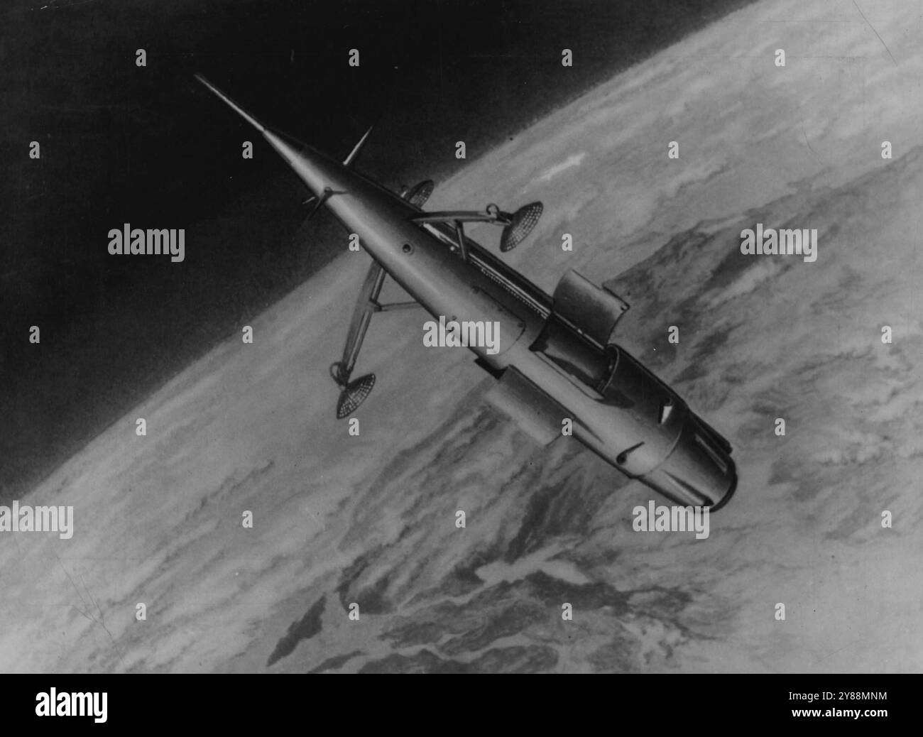 Instrument carrying rocket, the upper half of a satellite rocket some ...