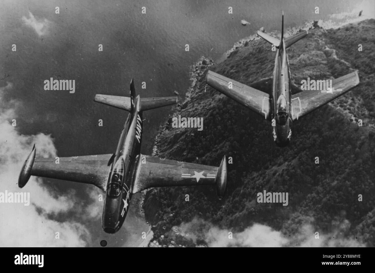 New Fighter For The United States Navy -- The FJ 2 Fury flying in ...