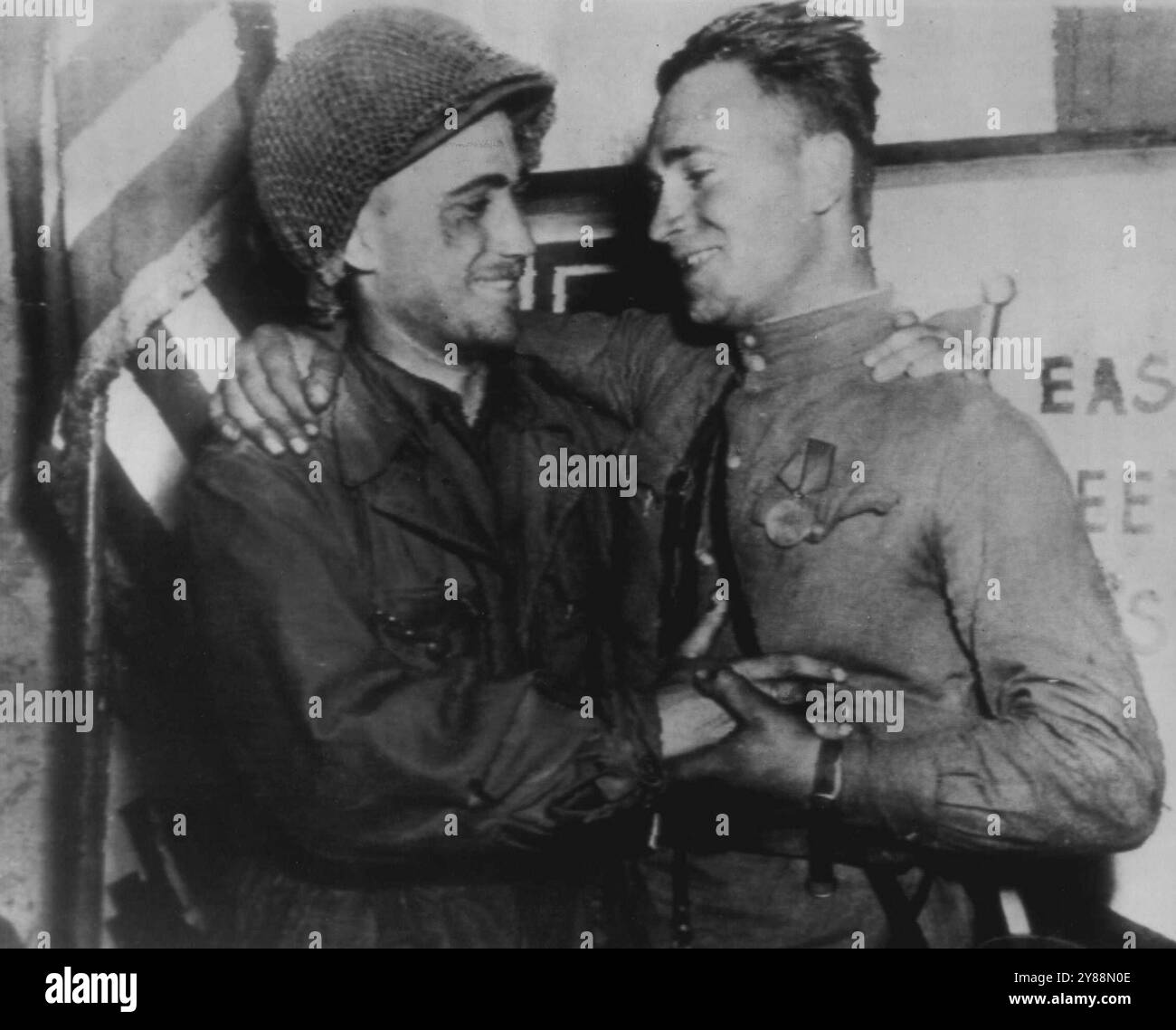 Elbe river germany 1945 Black and White Stock Photos & Images - Alamy