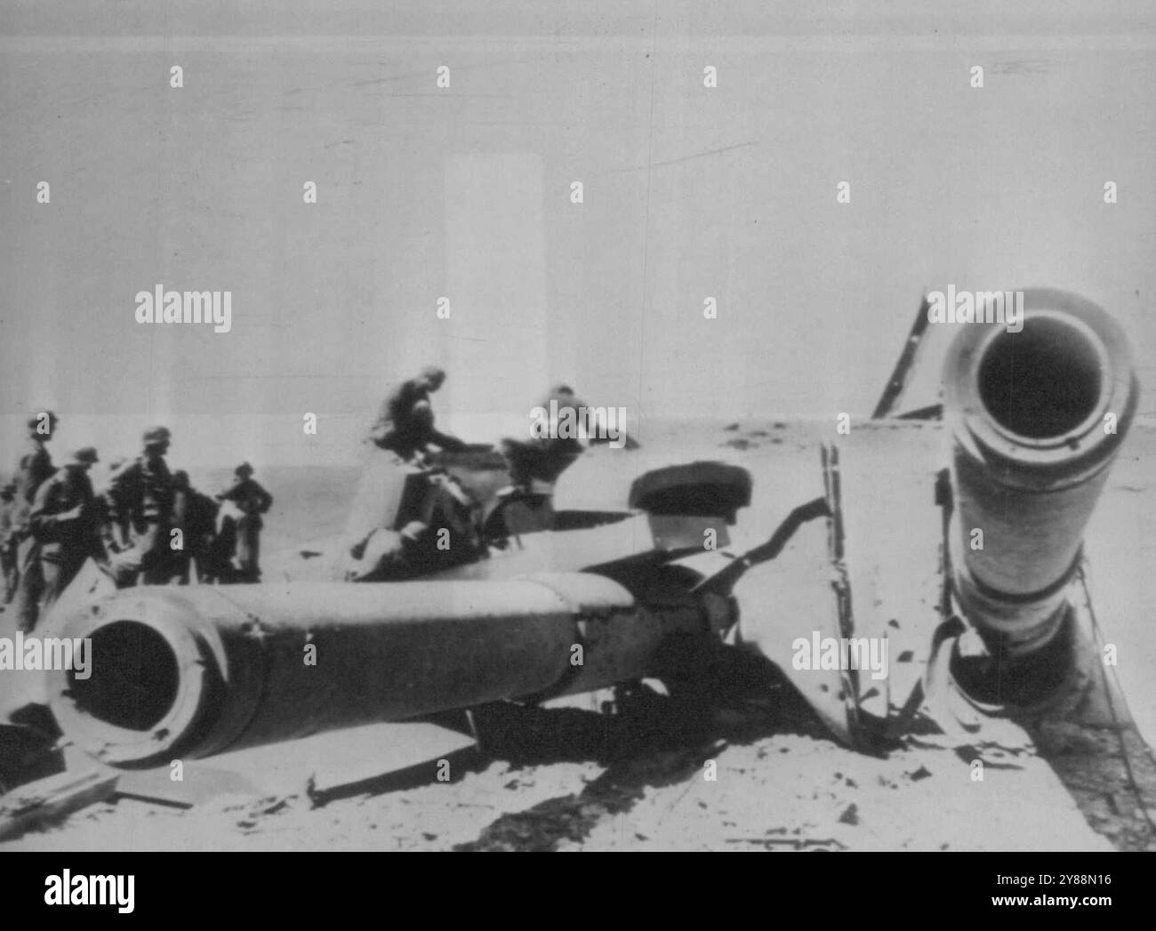 Remains Of Russian Cannon - German caption describes these cannon as ...