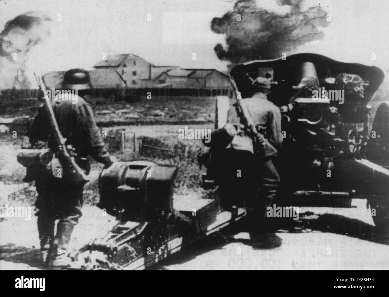 Firing On Trapped Soviet Troops - German Artillery pouring a rain of ...