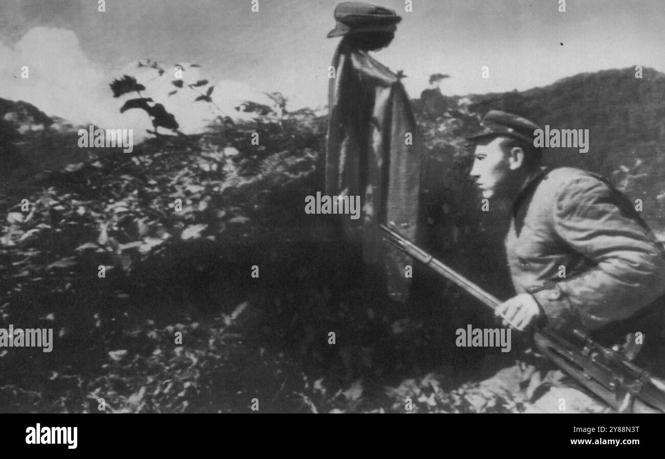 Danger, Sniper At Work -- A Russian soldier, armed with a high-power ...