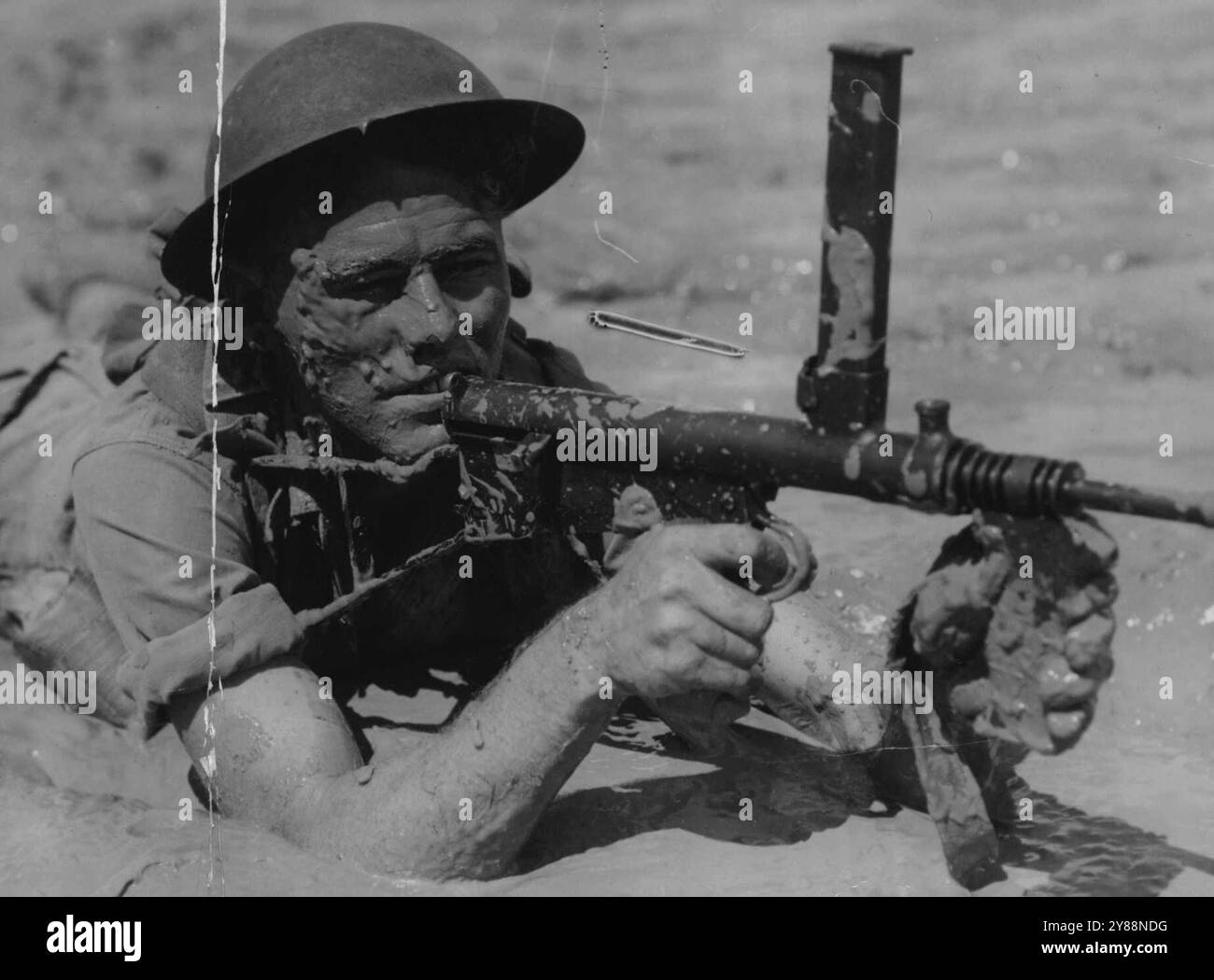 An Australian soldier who took part in river landing exercises. April ...