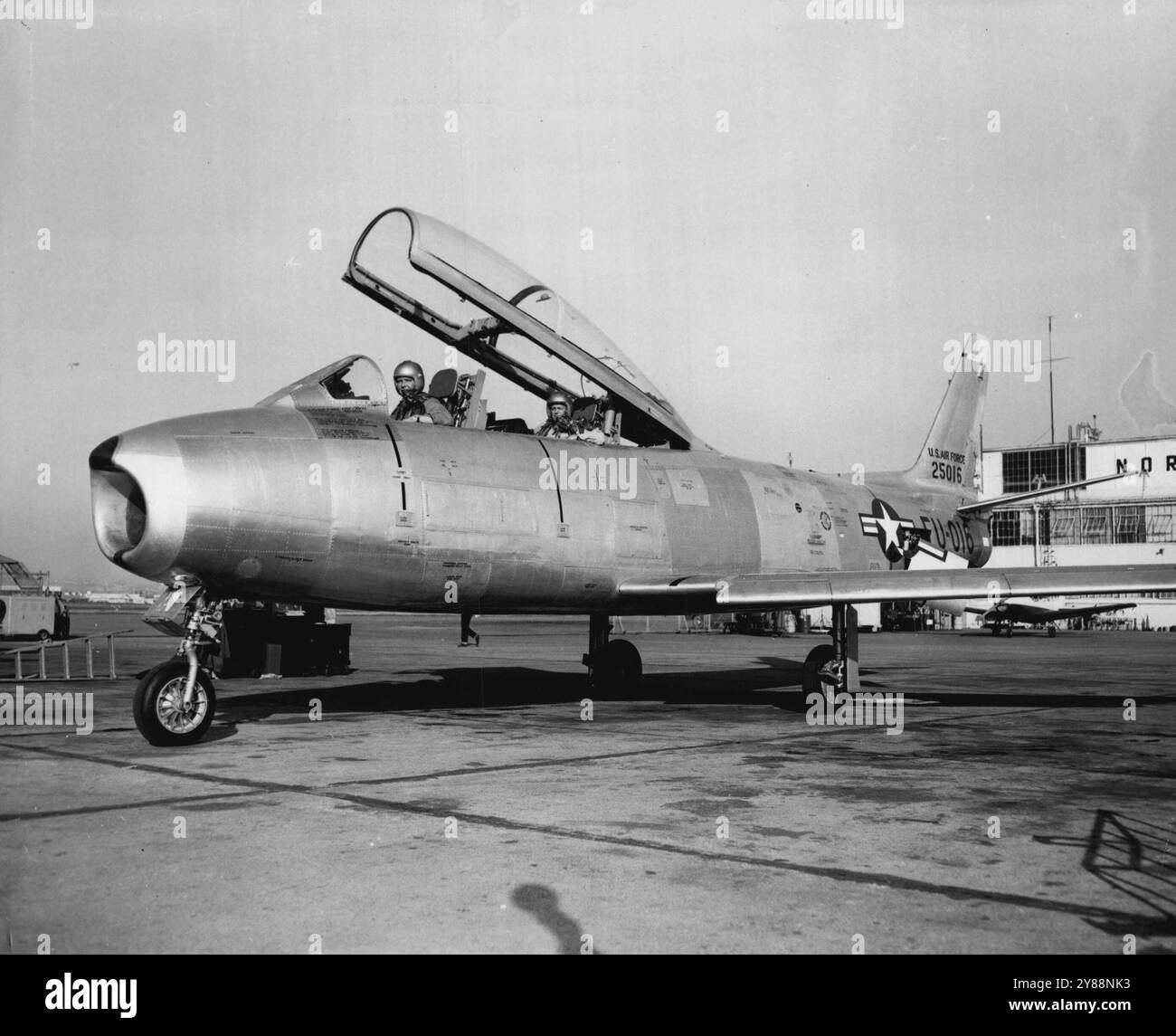 Sabre Trainer ... Newest jet trainer is this North American TF-86, two ...