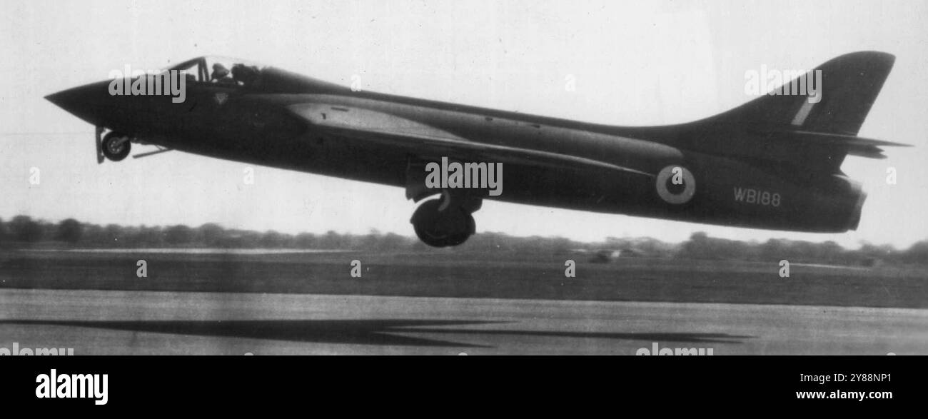 Duke Gave The '***** Roll' After His Flight -- Neville Duke taking off ...