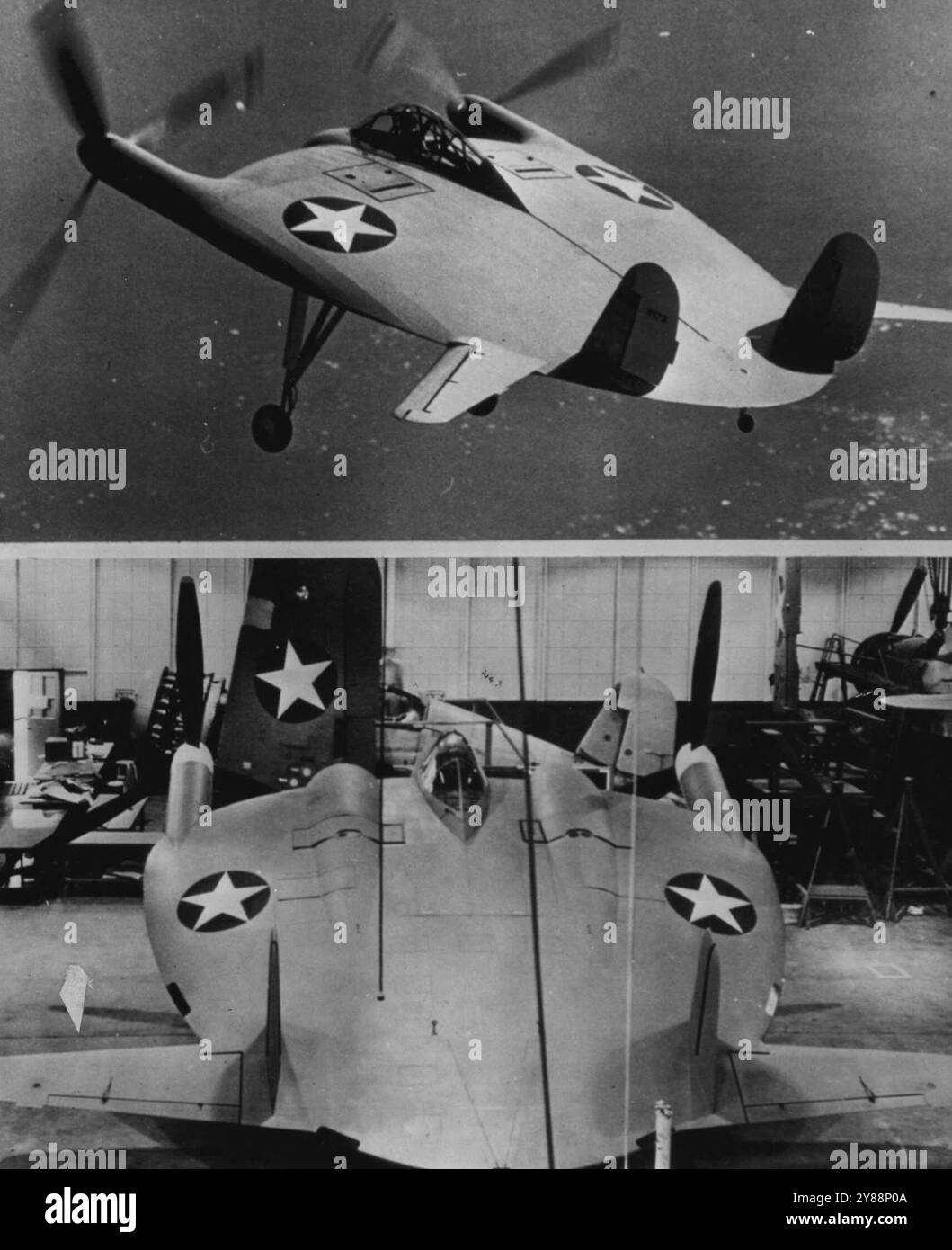 New Navy Fighter And Its Forerunner -- A new Navy fighter plane, the ...