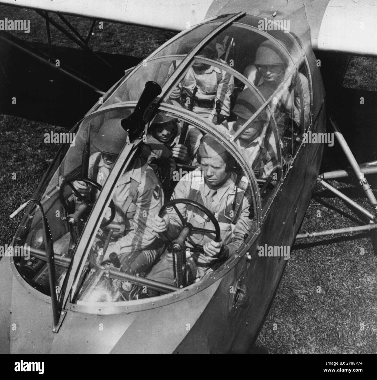 Troops in Glider - The Army Air Forces new 15-place troop-carrying ...