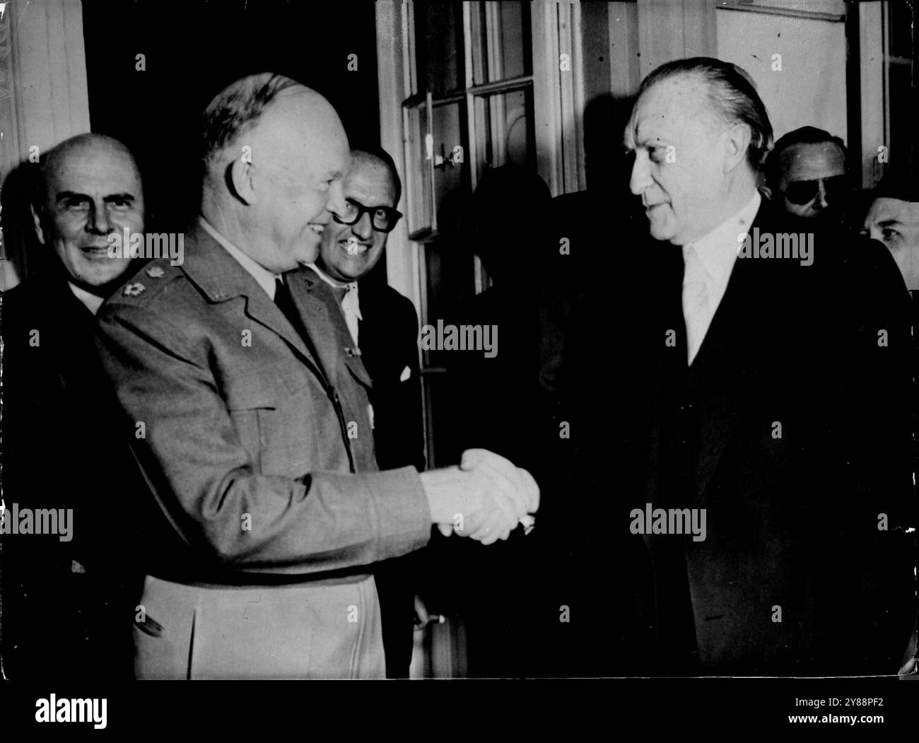 Ike Discusses West Germany's Role - West German Chancellor Dr. Konrad ...